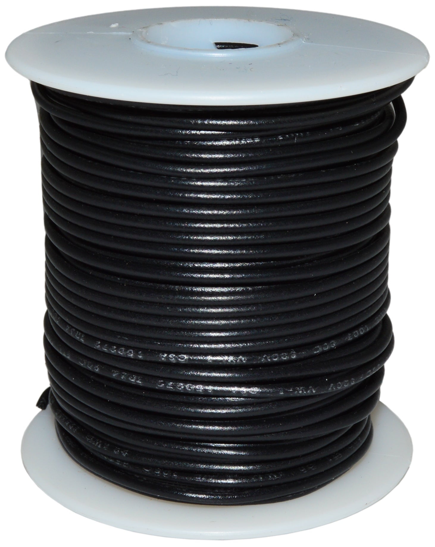 100 Feet Black 22 Gauge Stranded Hook-Up Wire, Tinned Copper, PVC ...