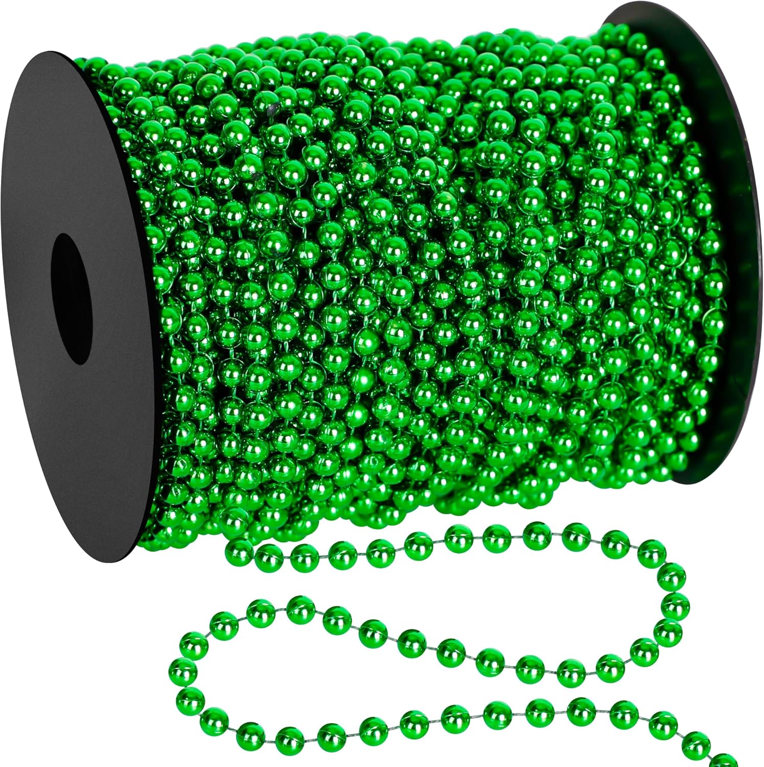 100 Feet Christmas Tree Beads, Christmas Tree Garland Decoration ...