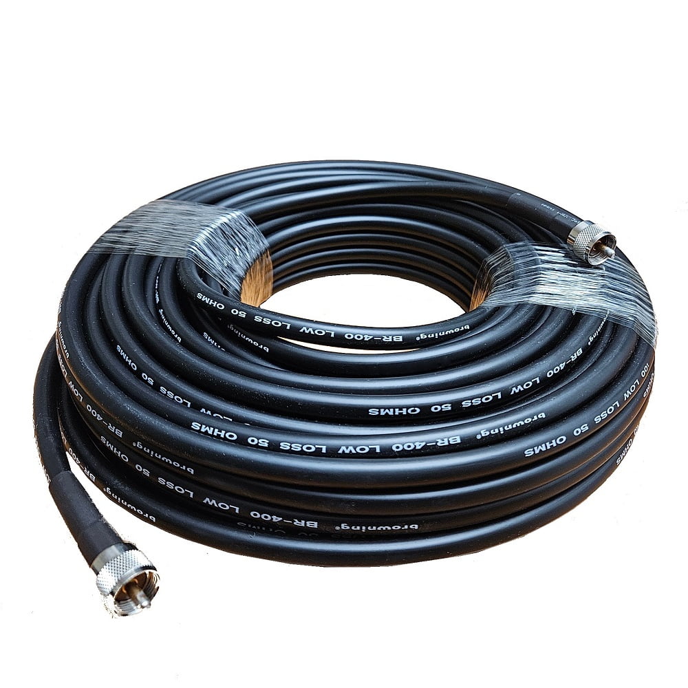 100' Feet Coaxial Cable Assembly RG213 LMR400 Type With UHF Male/ PL259 ...