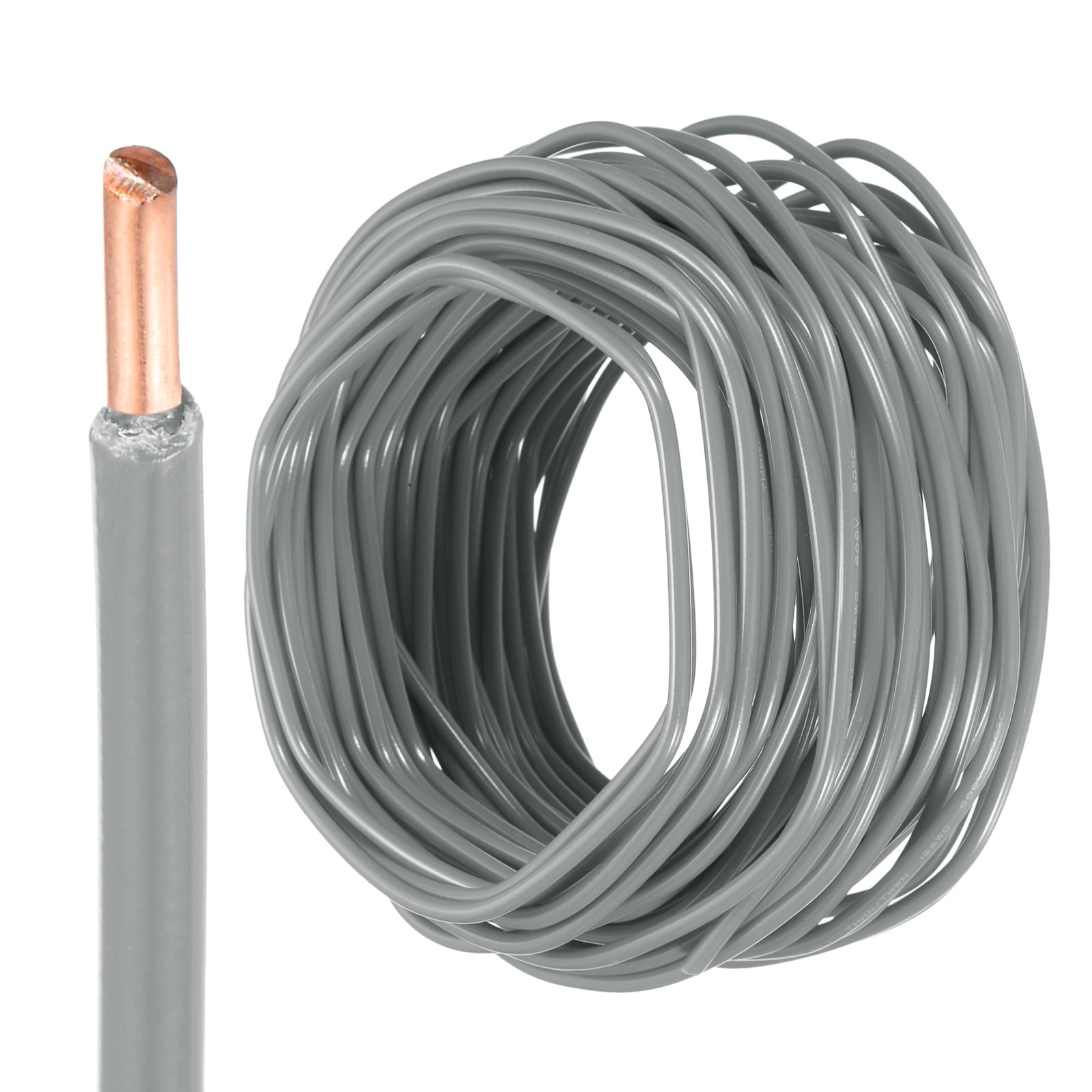 100 Feet Electrical Wire Insulated Solid Copper 12AWG Hook Up Wire - Walmart.com