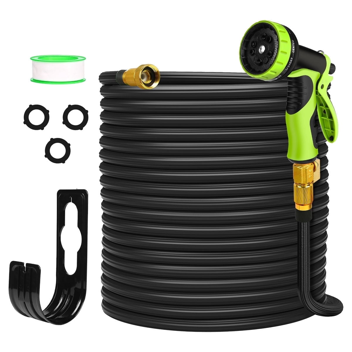 100 Feet Expandable Garden Hose,10 Functions Spray Nozzle, 50 Layers ...