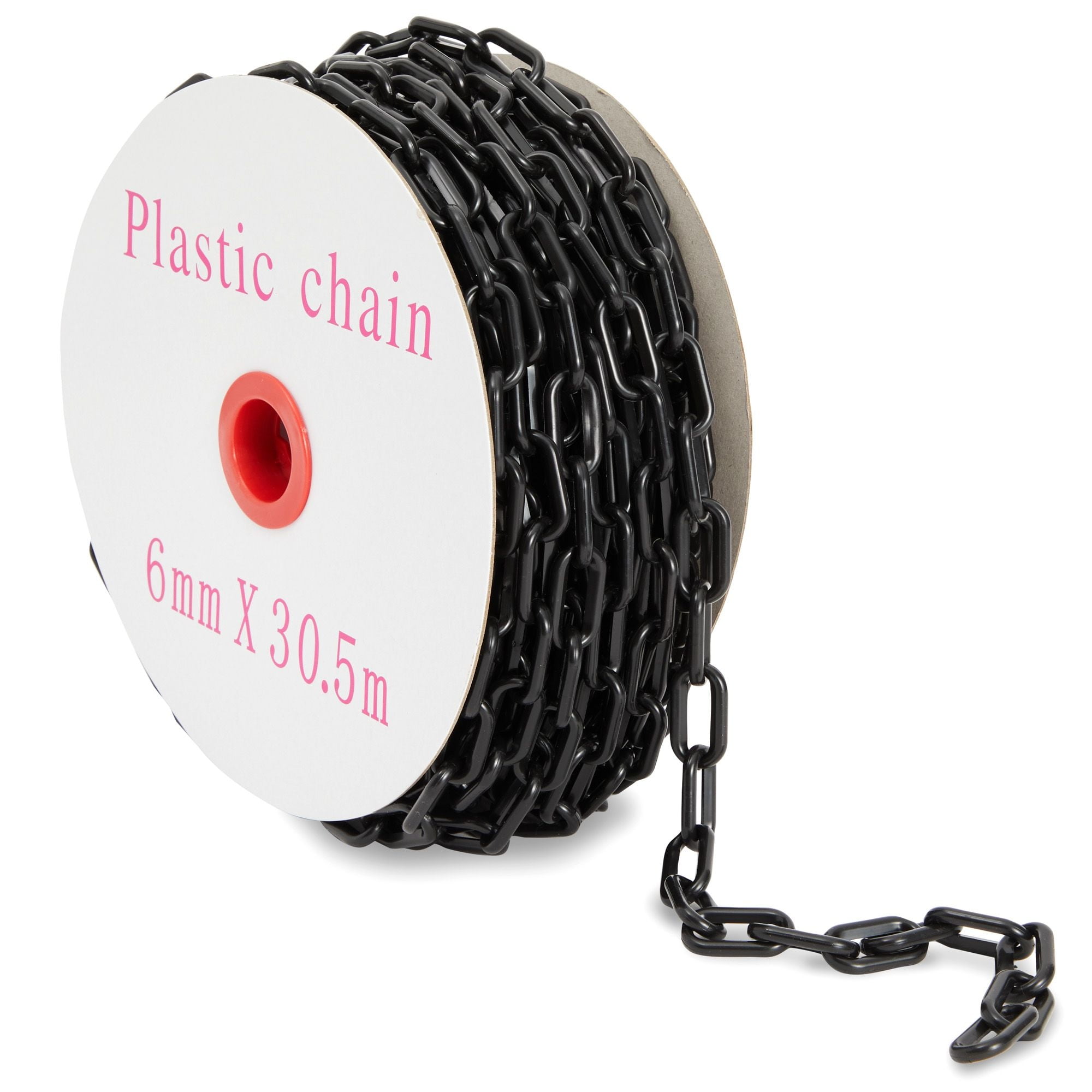 100-Feet Plastic Chain Links - Privacy Safety Barrier for Fence, Gate ...