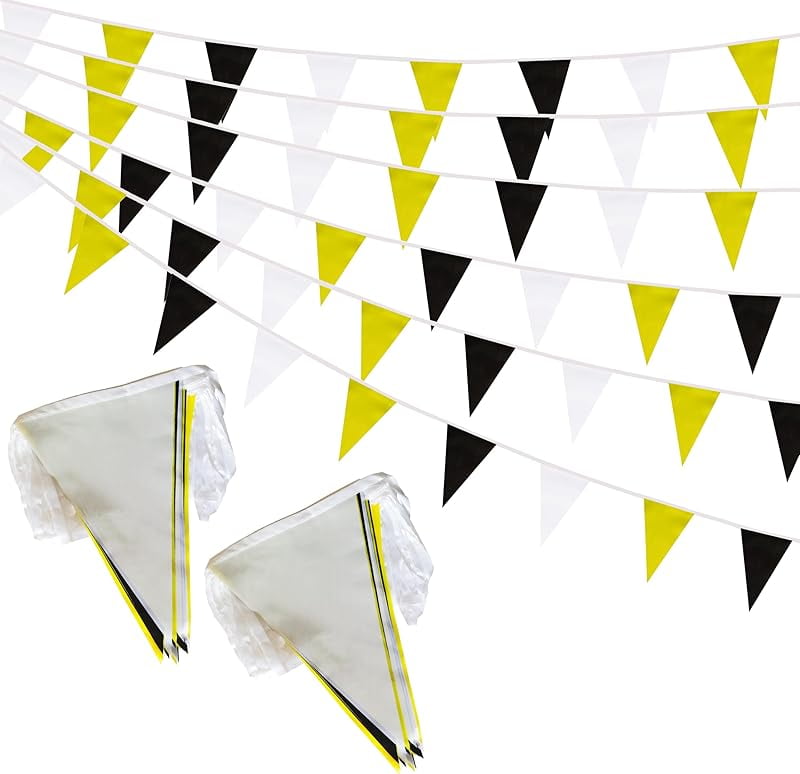 100 Feet Red Dark Blue & White Pennant Banner Flags String Hanging Red ...