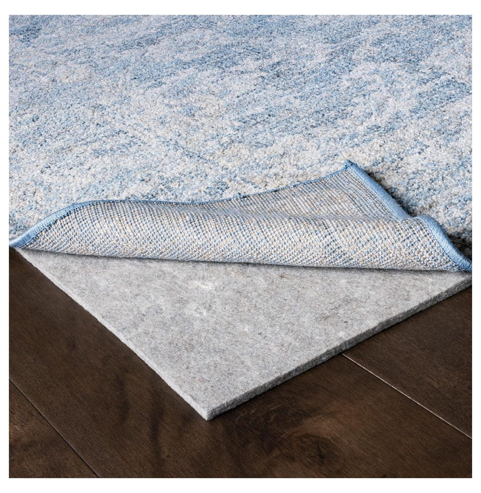 100% Felt 9x13 Rug Pad for Hardwood Floors, 1/4 Inch Thick Cushioning ...
