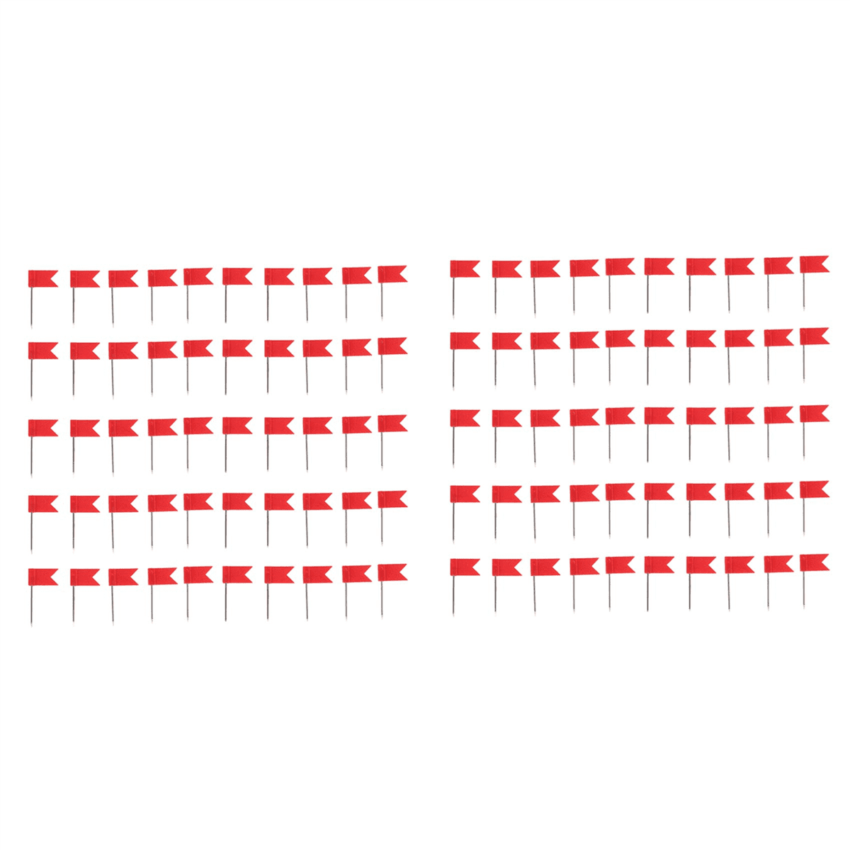 100 Flag Shape Map Pins Cork Notice Board Drawing Push Pin Red pwm25 ...