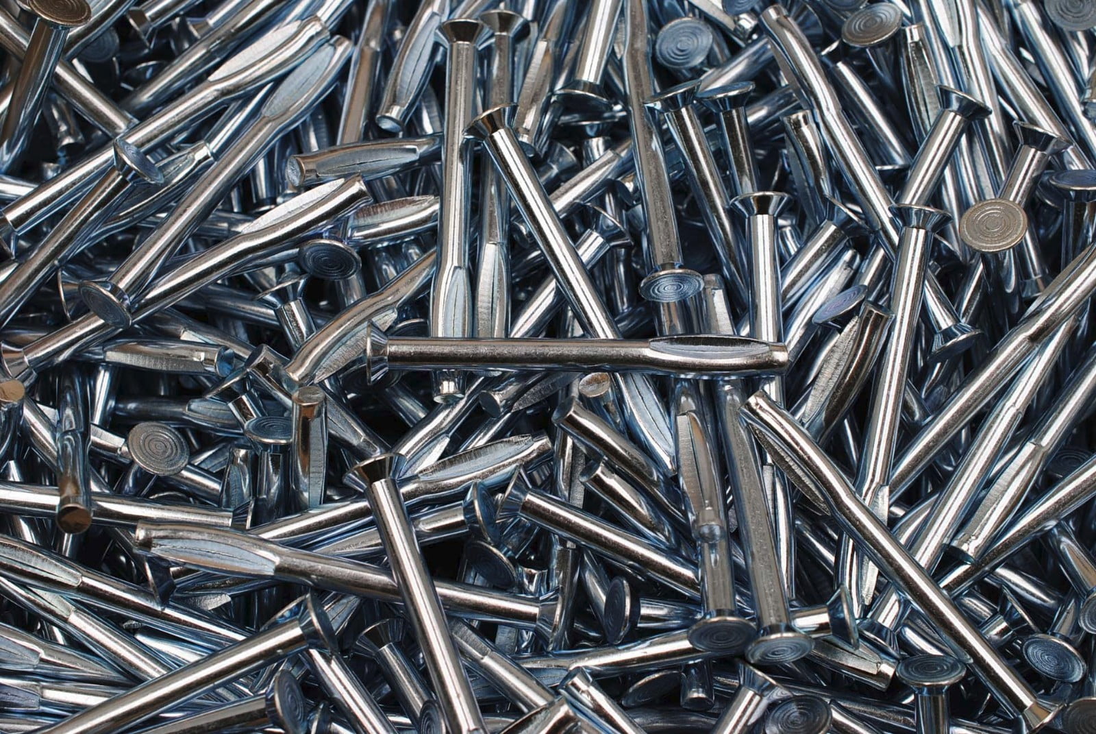 (100) Flat Head 1/4 x 3 Split Drive Anchors Concrete Nail-In Hammer-In ...