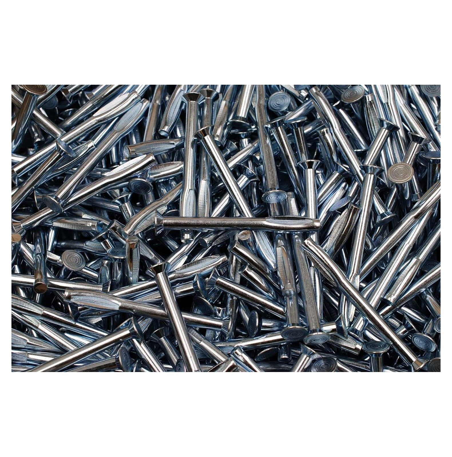 (100) Flat Head 1/4 x 3 Split Drive Anchors Concrete Nail-in Hammer-in ...