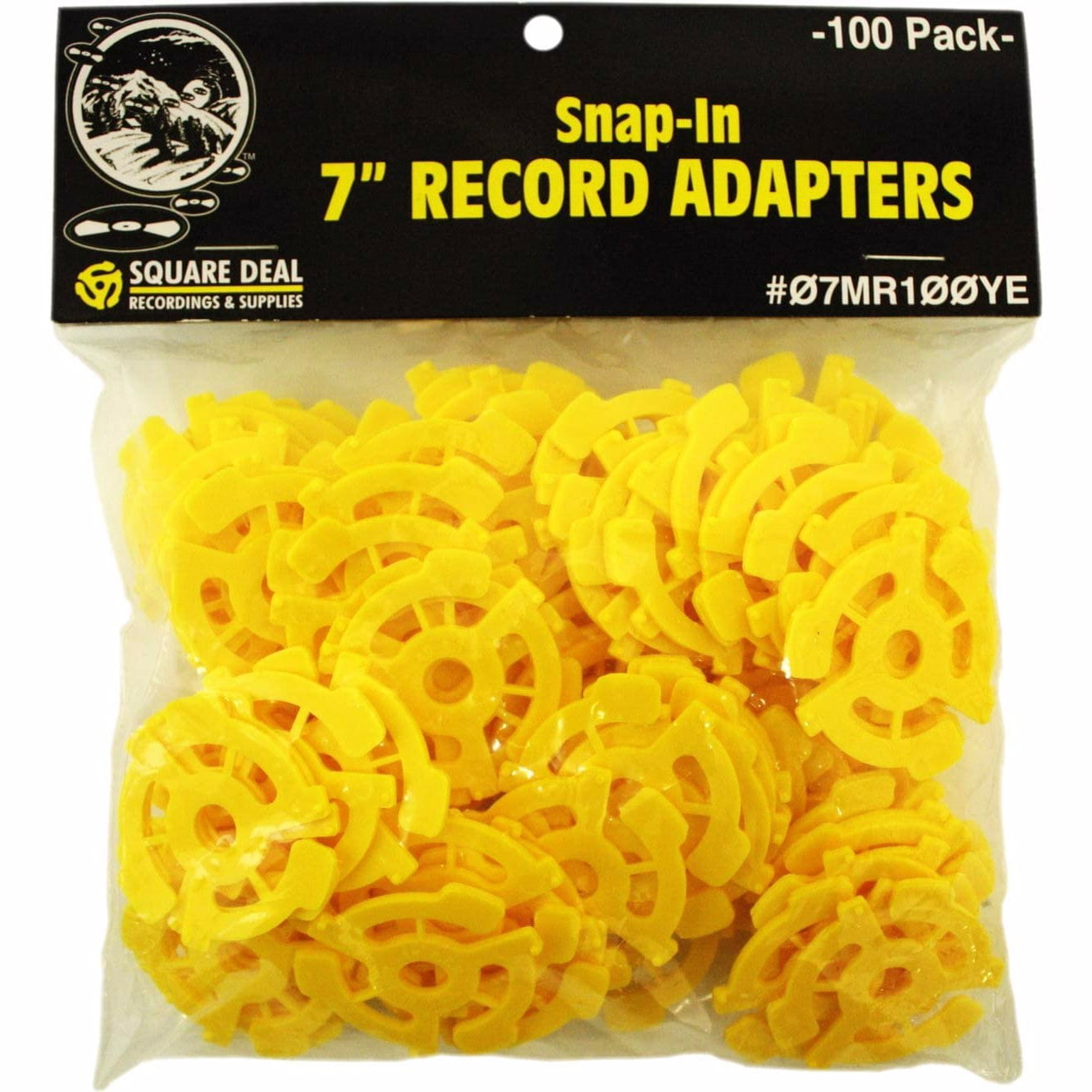 Square Deal Recordings & Supplies, Yellow Plastic Record Adapters ...