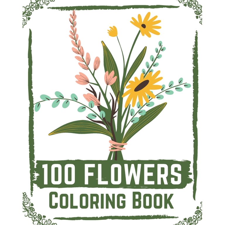 plants and flowers coloring book