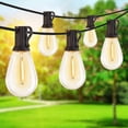 100 Foot S14 LED Edison Outdoor String Lights Commercial Grade String ...