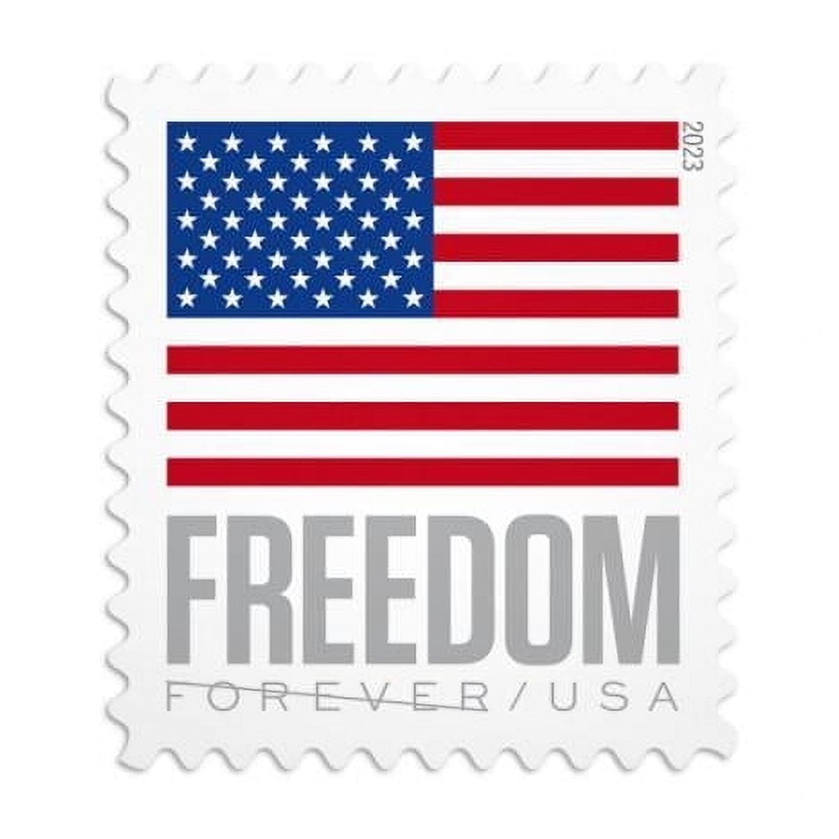 100 Freedom Flag 2022 Forever Postage Stamp US First Class Red ...