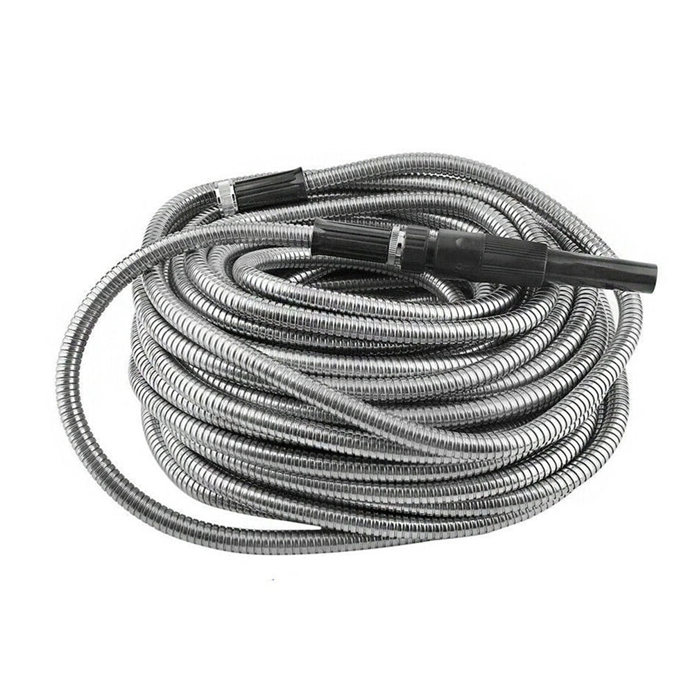 GOOHOCHY Stainless Steel Telescopic Garden Hose for Versatile Watering ...