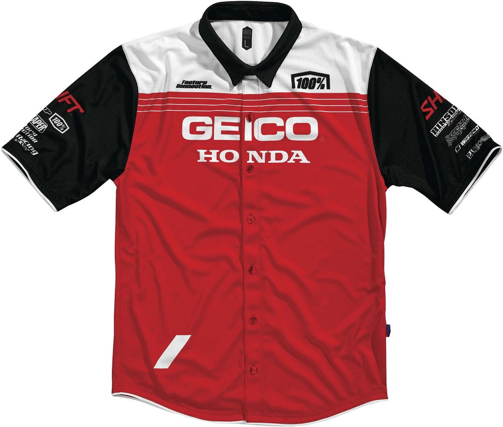 100% Geico Honda Blitz Pit Shirt XX-Large - Walmart.com