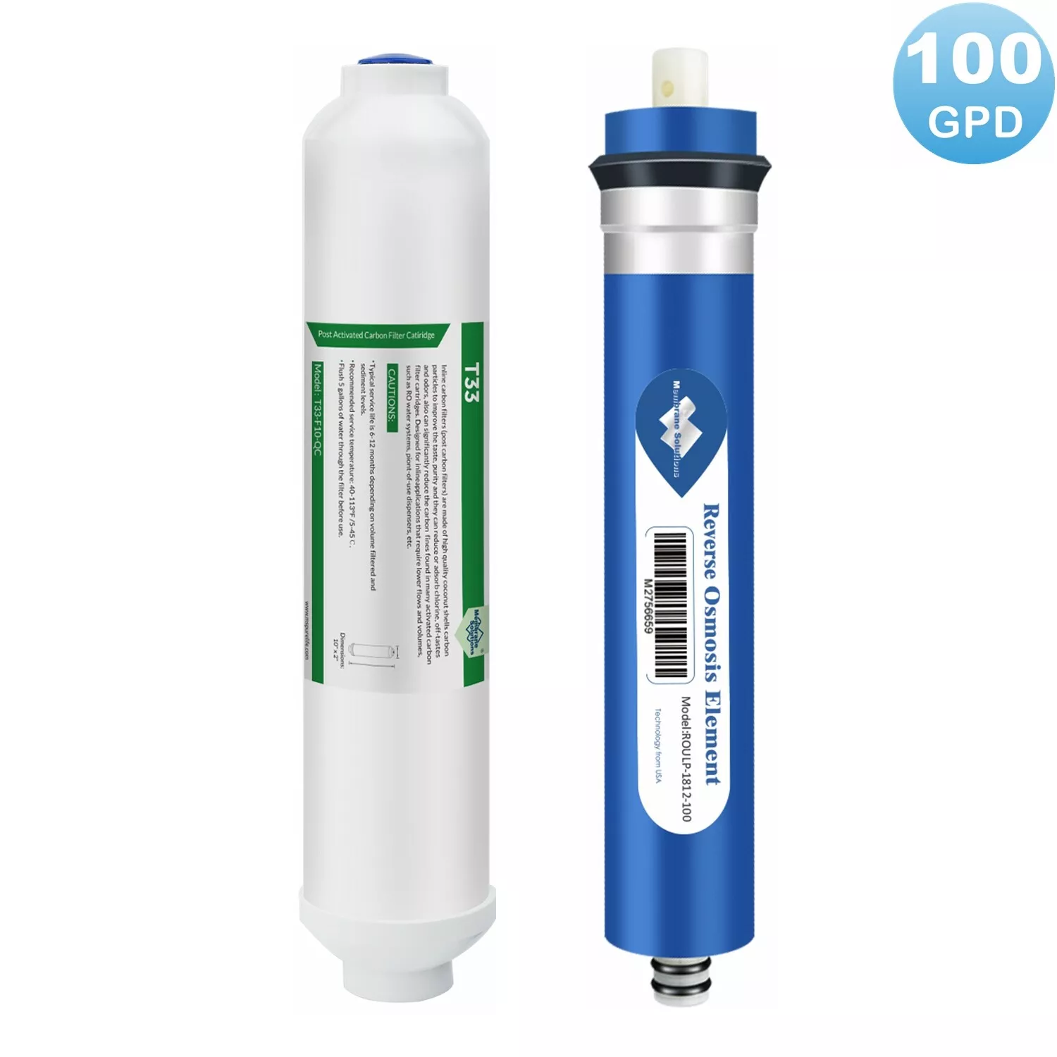 100 GPD RO Water Filter Combo Pack – Compatible with Hydroponic ...