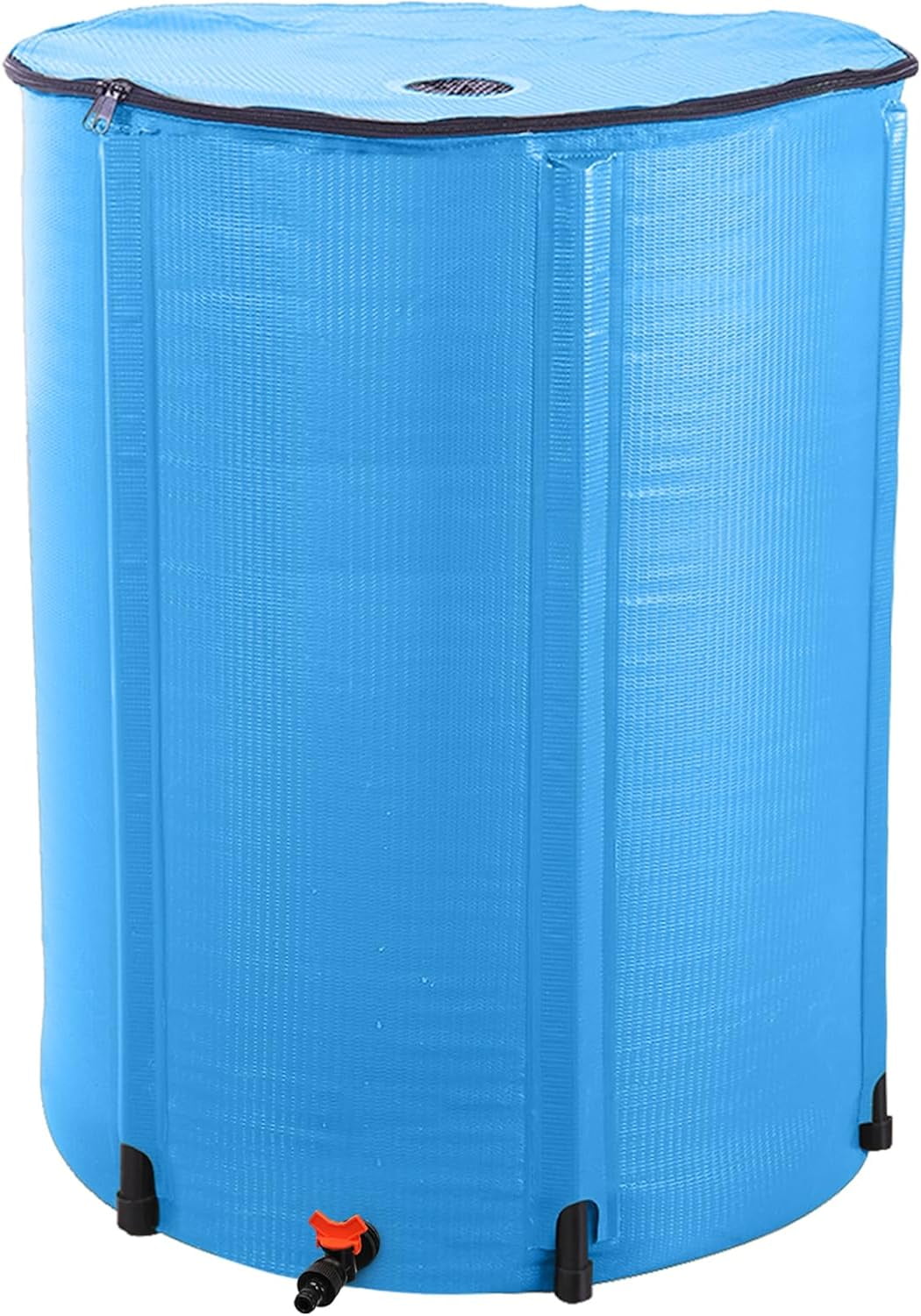 100 Gallon Collapsible Rain Barrel, Portable Rainwater Collection System, Water Storage Tank ...