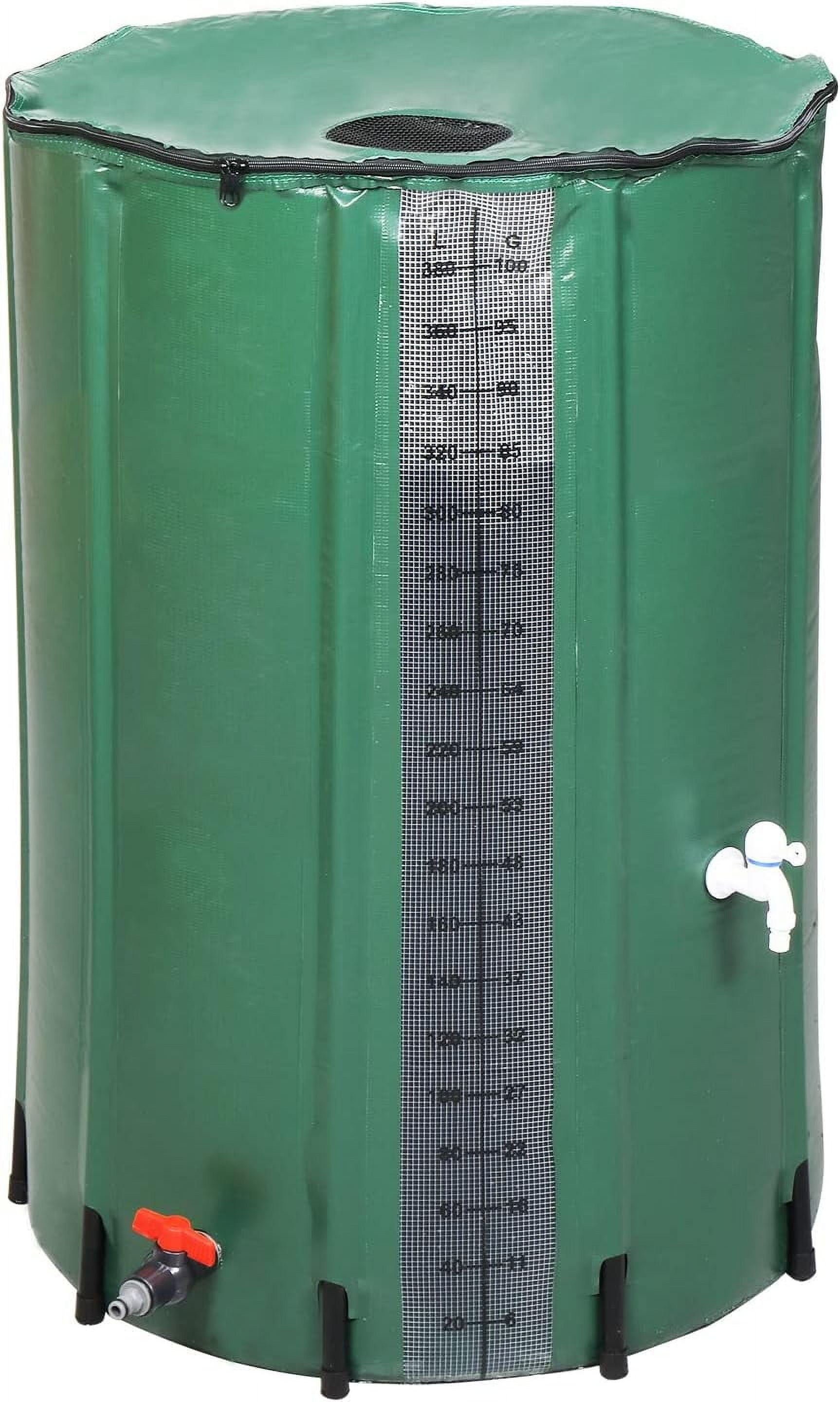 100 Gallon Collapsible Rain Barrel, Rain Catcher Barrel, Portable ...