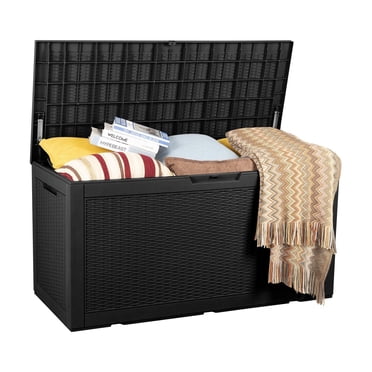 VEVOR Outdoor Storage Box, 230 Gal, Waterproof, Portable, All-Weather ...