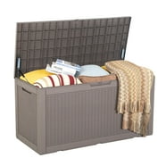 VEOVRbrand Outdoor Storage Box, 230 Gallon Waterproof PE Tarp Deck Box ...