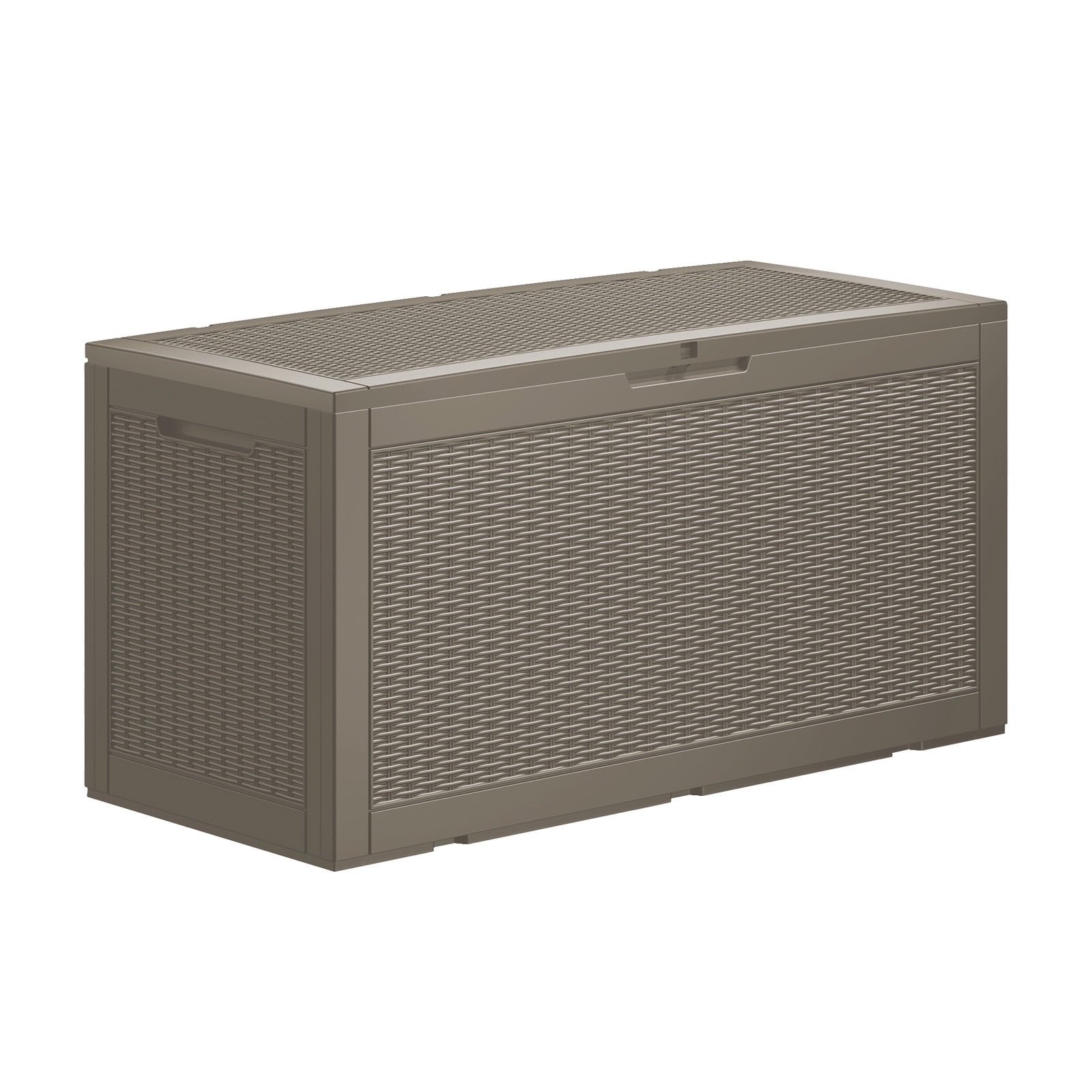 100 Gallon Outdoor Storage Box Waterproof, Large Deck Box with Lockable ...