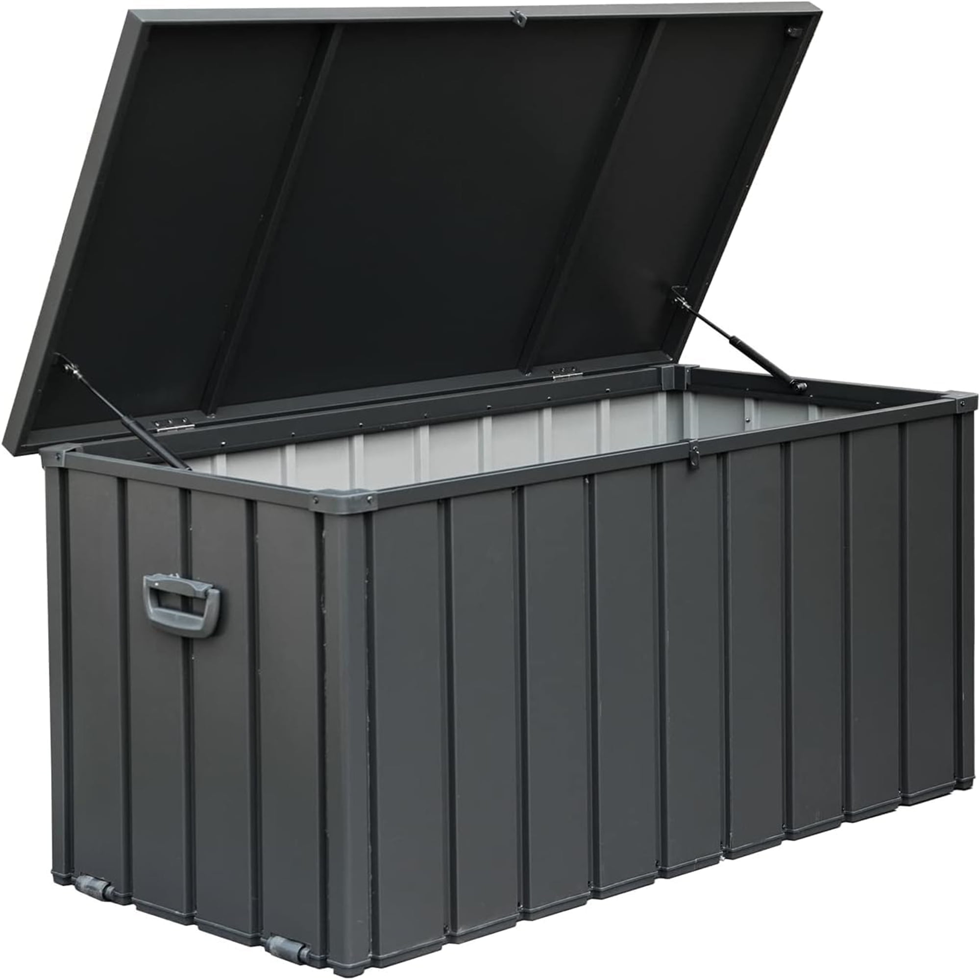 100 Gallon Outdoor Storage Deck Box Waterproof, Large Patio Storage Bin ...