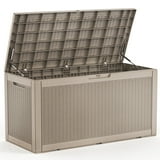 Easy Up100 Gallon Resin Deck Box, Lockable Patio Outdoor Storage Box ...