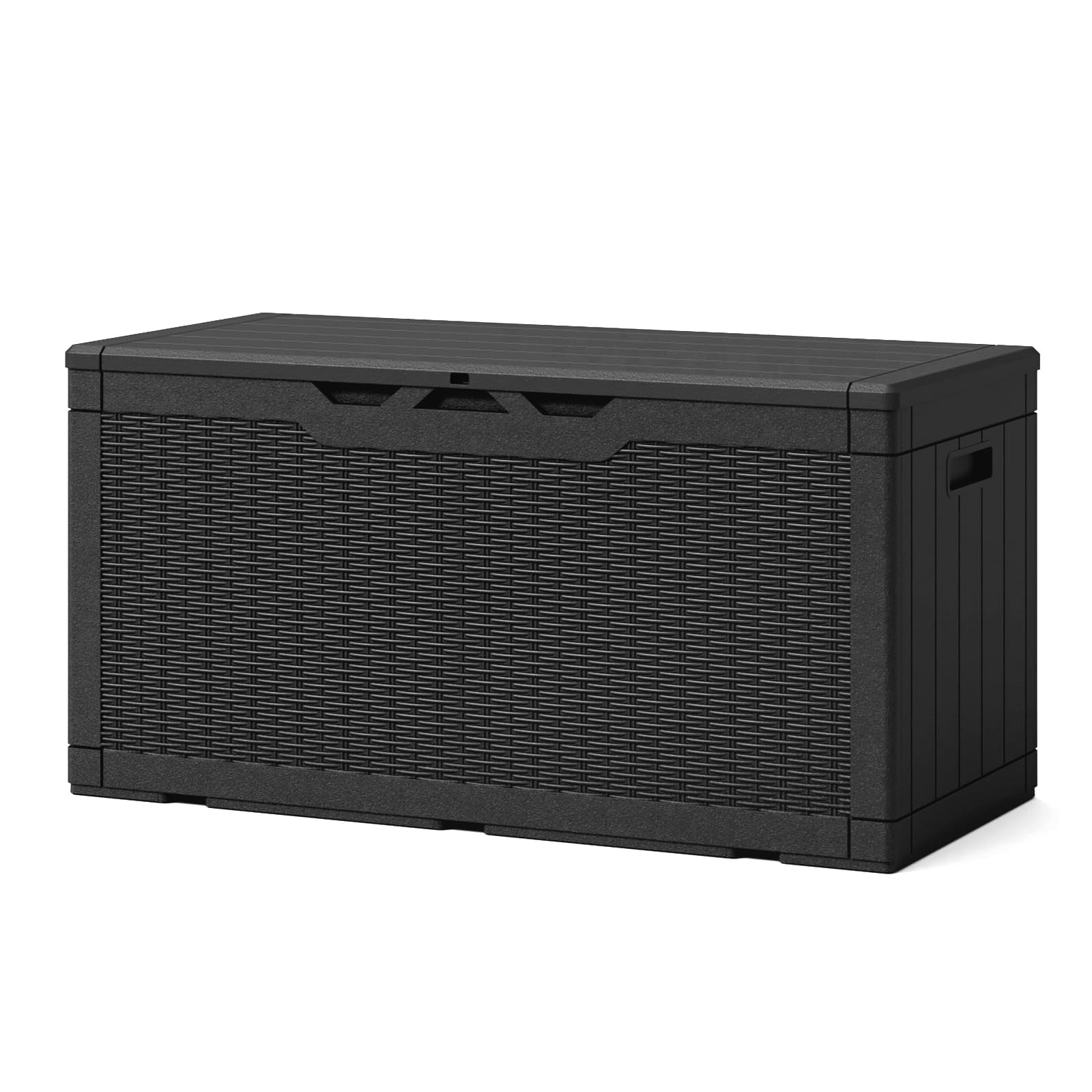 100 Gallon Resin Deck Storage Box, Large Waterproof Outdoor Container ...