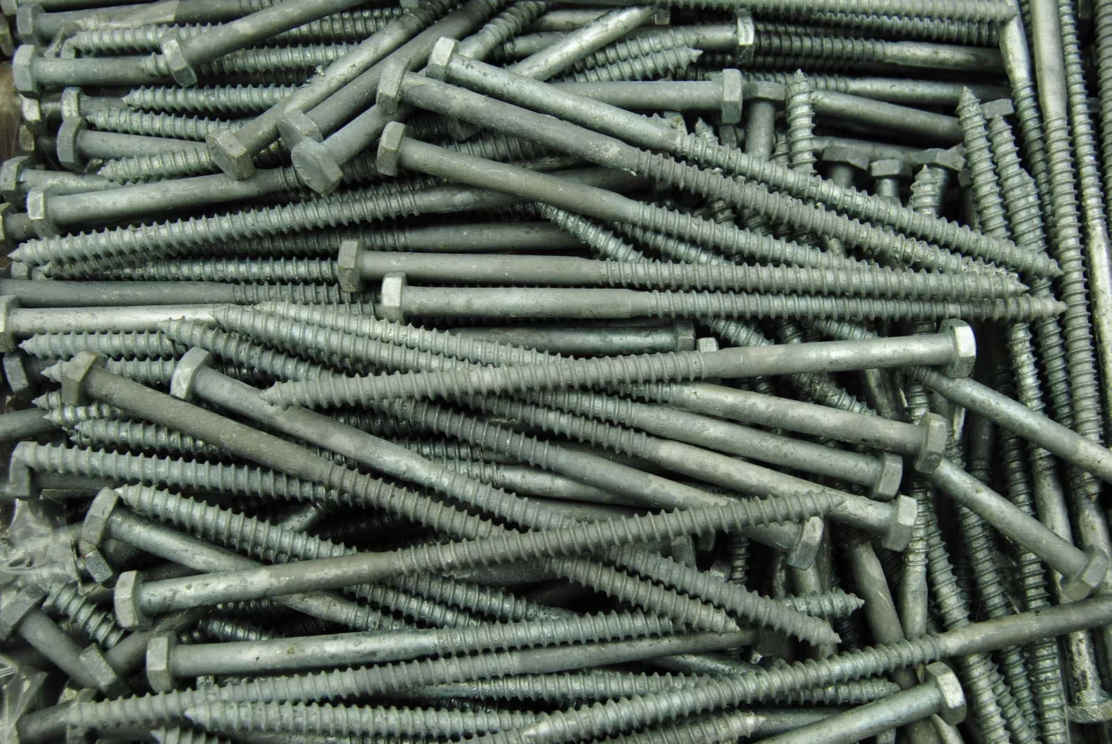 (100) Galvanized Hex Head 1/4 x 5-1/2" Lag Bolts Wood Screws - Walmart.com