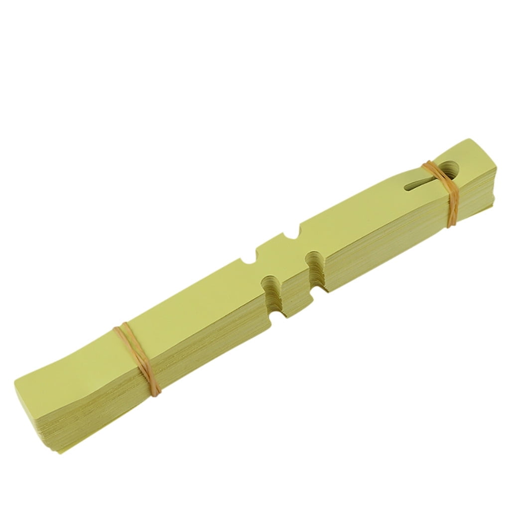 100 Gardening Labels Long Strip Labels (Two Clips) Yellow,100 Long ...