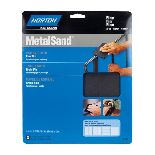 100 Gauge Emery Cloth, Pack of 3 - Walmart.com