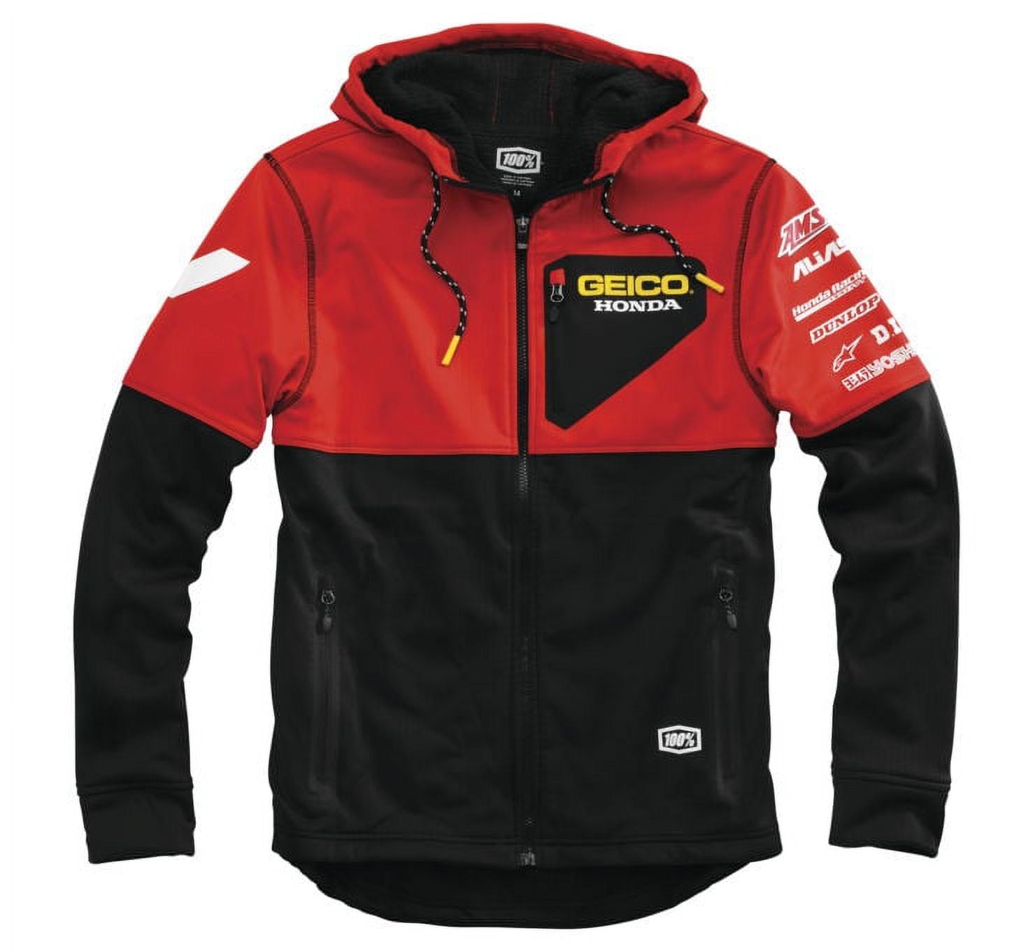 100% Geico Honda Technique Jacket Black M 39901-001-11 - Walmart.com