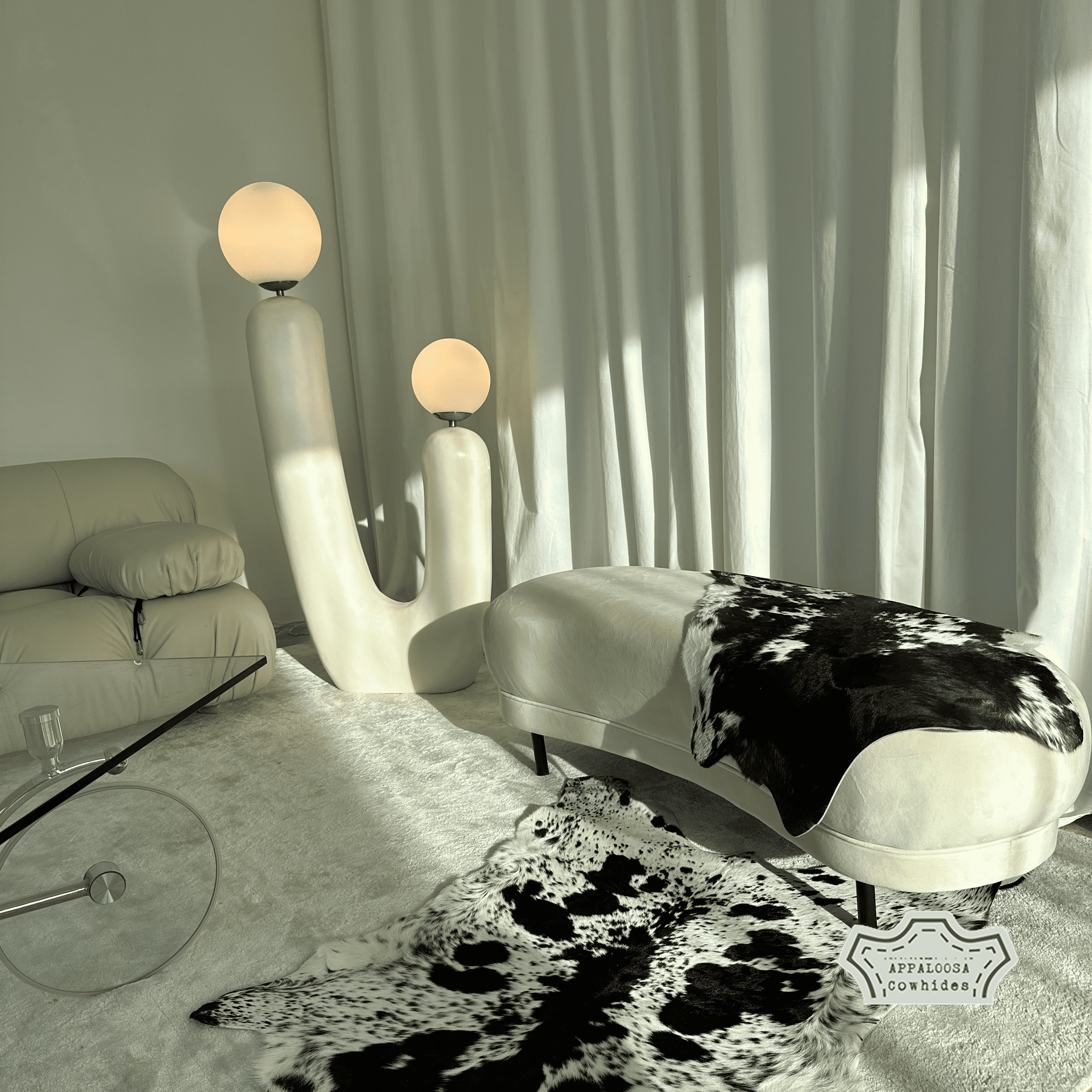 Black And White Calf hide Rug, 3x2 ft, Genuine Leather, Natural Cowhide ...
