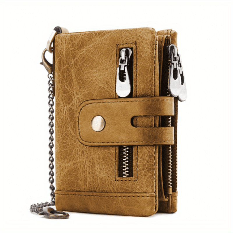 100% Genuine Leather RFID Men Cowhide Wallets Coin Purse Small Mini ...