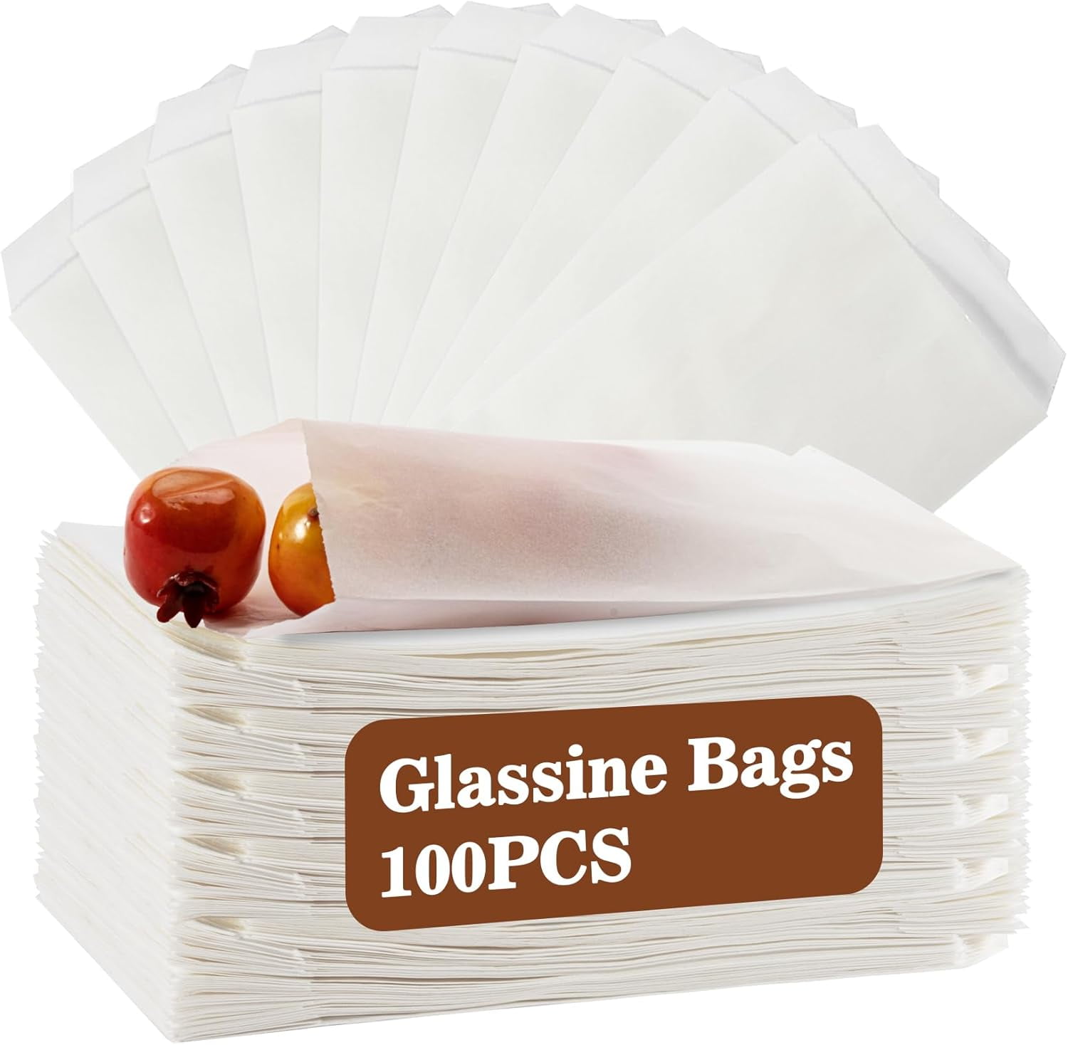 100 Glassine Wax Papper Bags - Glassine Envelopes Wax Paper Sandwich ...