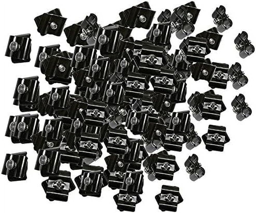 100 Gloss Black Wire Grid Connector Clamp Joiner Gridwall Panel Wire ...