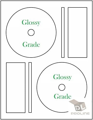 100 Gloss Compatible Memorex Full Face CD/DVD Labels. Small Center ...