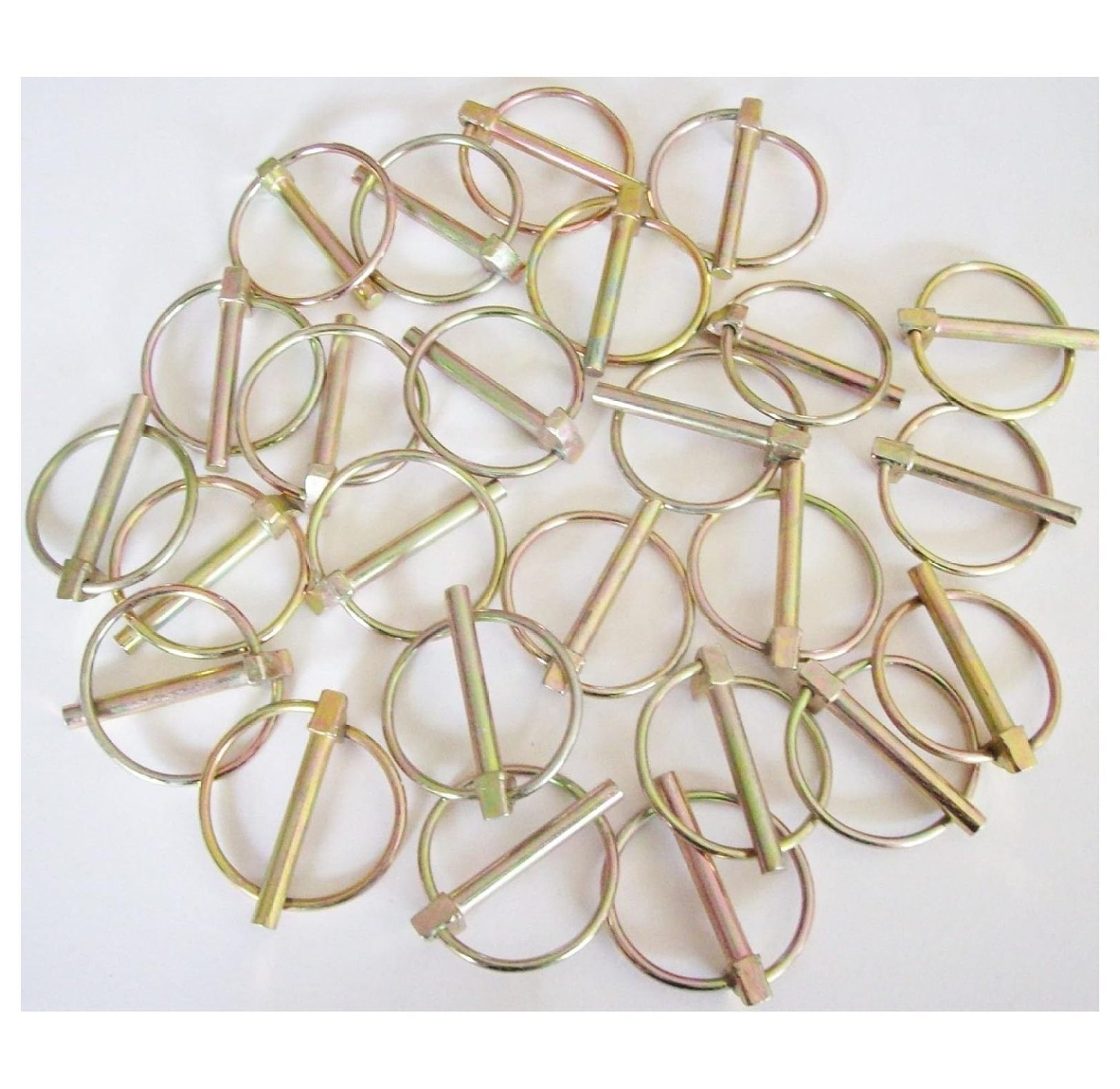 100 Goliath Industrial 1/4" Lynch Pin 3 Point 3PT Hitch Clips Tractor ...
