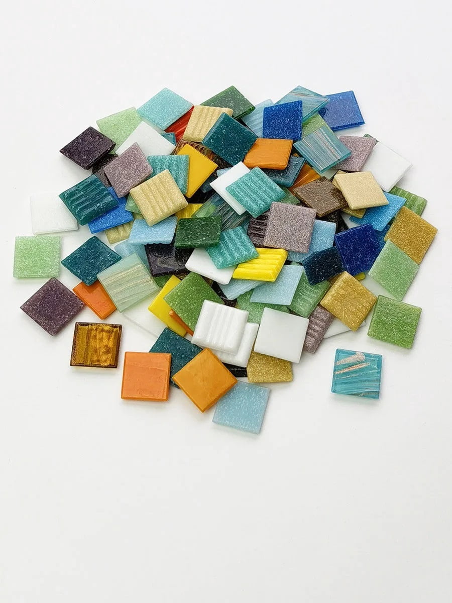 100 Grams Quartz Mosaic Tiles Stone 2*2CM Cutted Irregular Square ...