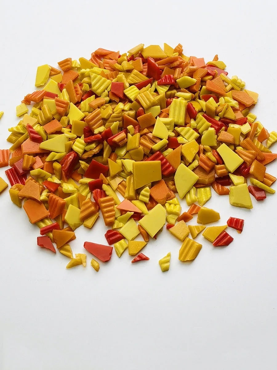 100 Grams Quartz Mosaic Tiles Stone 2*2CM Cutted Irregular Square ...