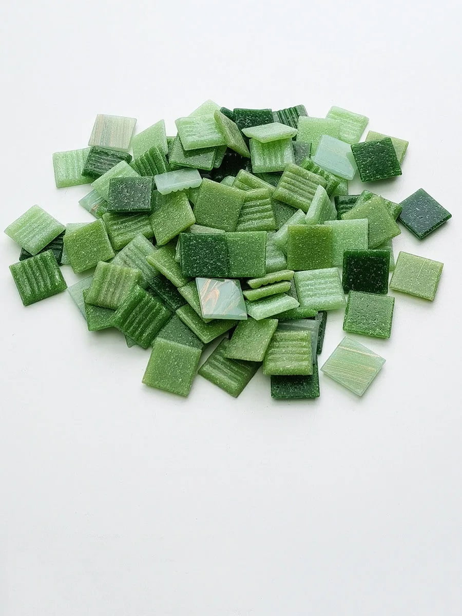 100 Grams Quartz Mosaic Tiles Stone 2*2CM Cutted Irregular Square ...