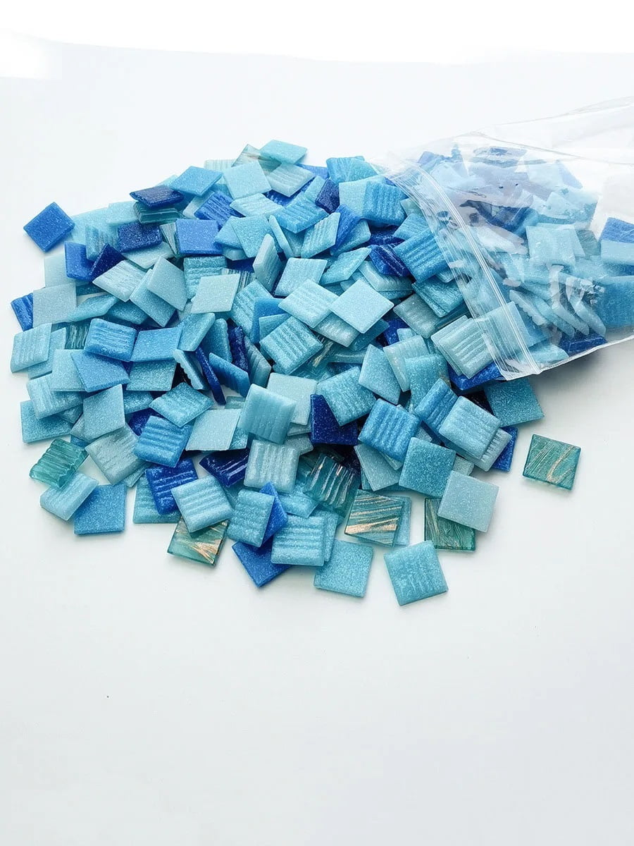 100 Grams Quartz Mosaic Tiles Stone 2*2CM Cutted Irregular Square ...
