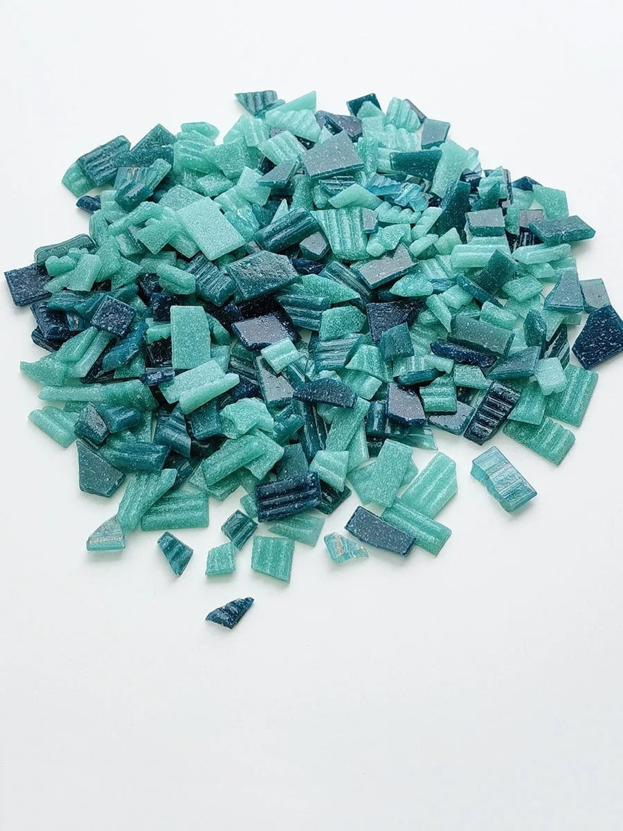 100 Grams Quartz Mosaic Tiles Stone 2*2CM Cutted Irregular Square ...