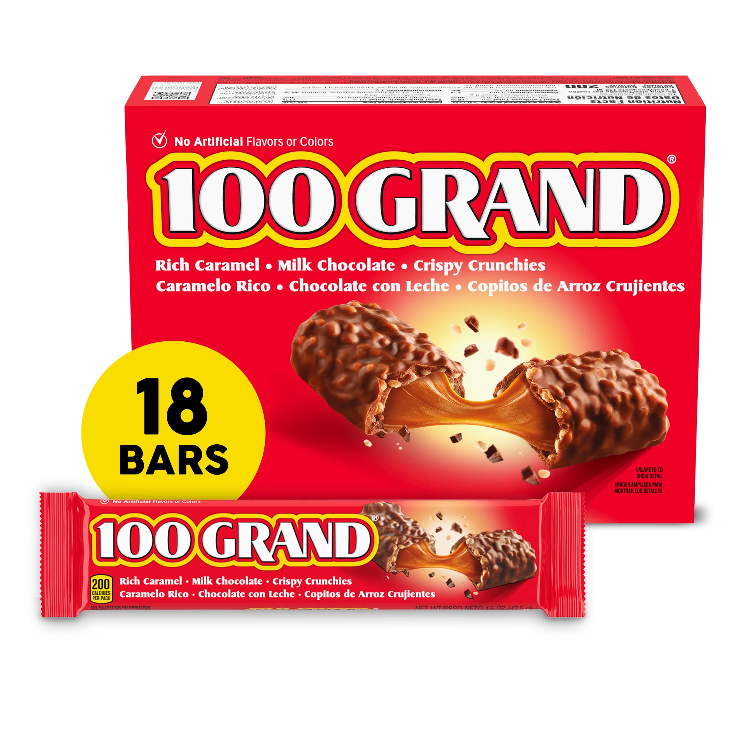 100 Grand Crispy Milk BCF26 Chocolate with Caramel, Full Size ...