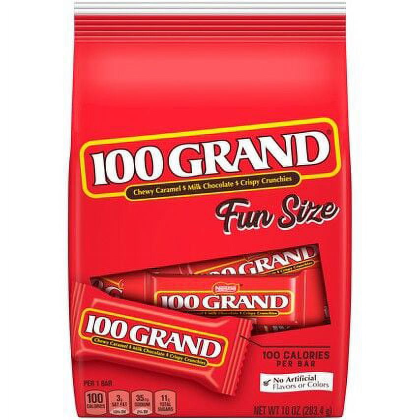 100 Grand Fun Size Chocolate Candy Bars 10 Oz. - Walmart.com