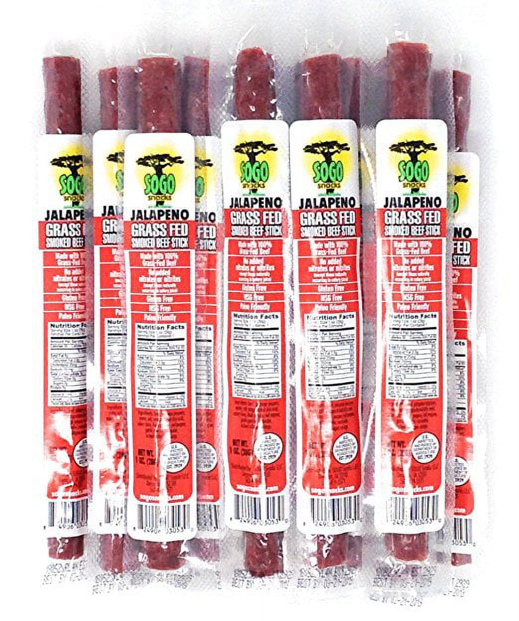 100% Grass-Fed, Paleo, Whole30 and Keto Friendly Beef Sticks: MSG ...