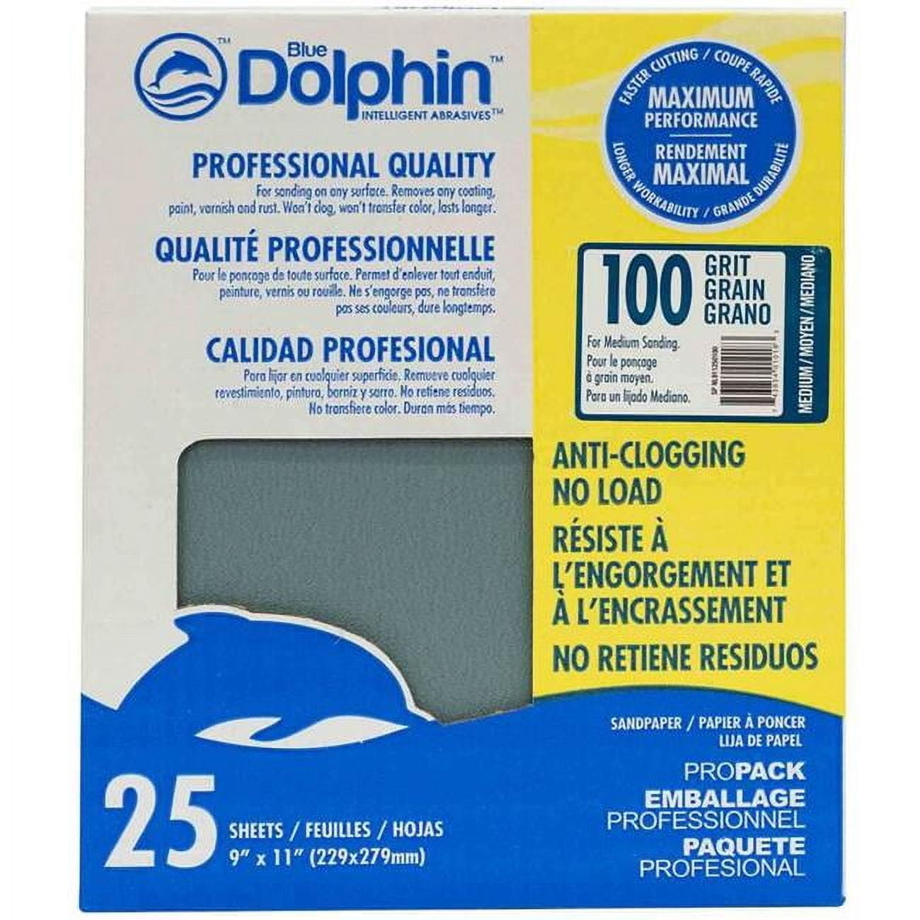 100 Grit Sand Paper - Pack of 25 - Walmart.com