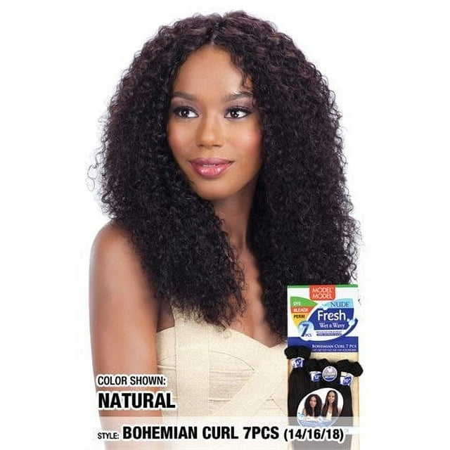 100% HUMAN WEAVE Wet & Wavy Hair 7PCS - BOHEMIAN CURL - Walmart.com