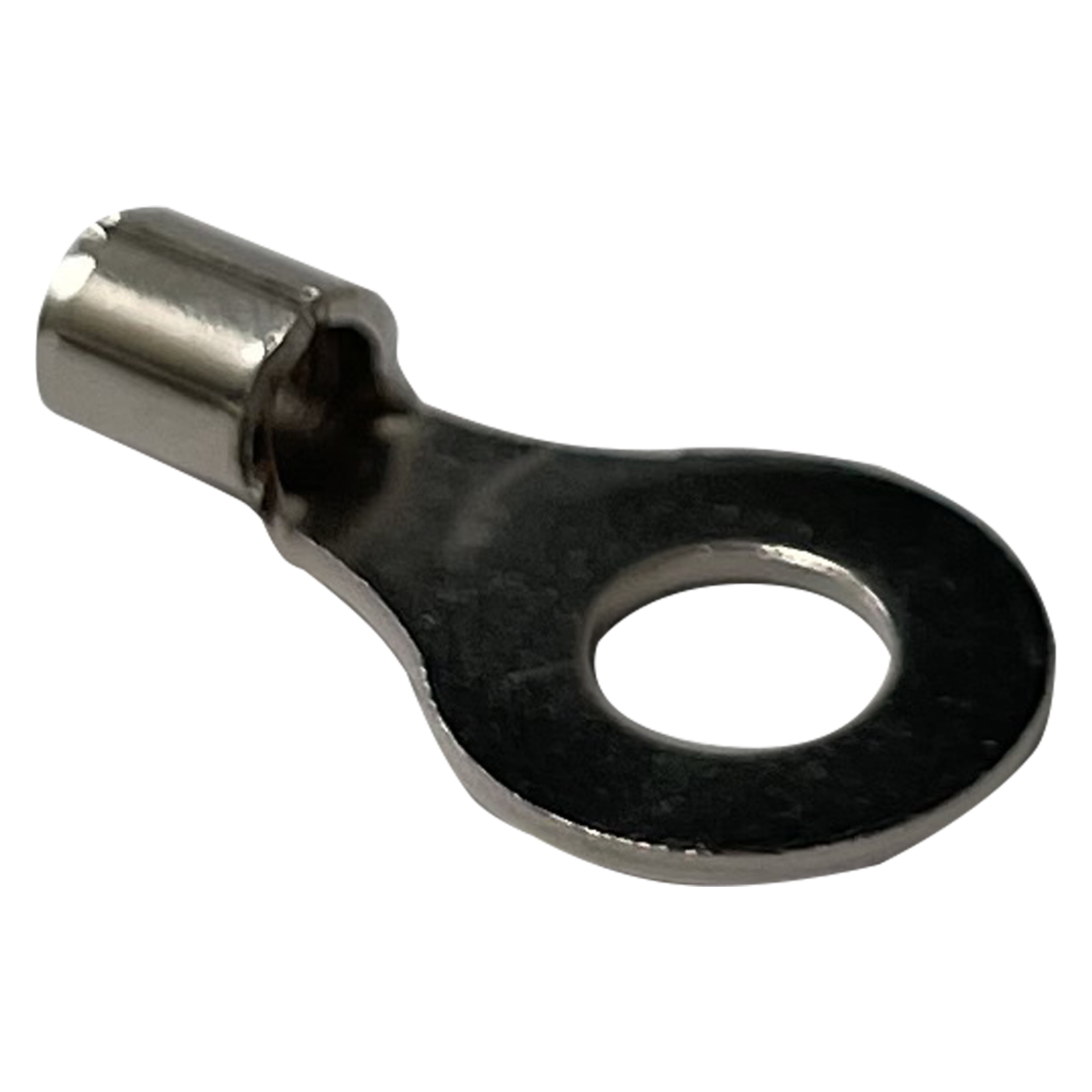 (100) High Temperature Non-Insulated Ring Connector 12-10 Gauge AWG 1/4" Stud Electrical Wire ...