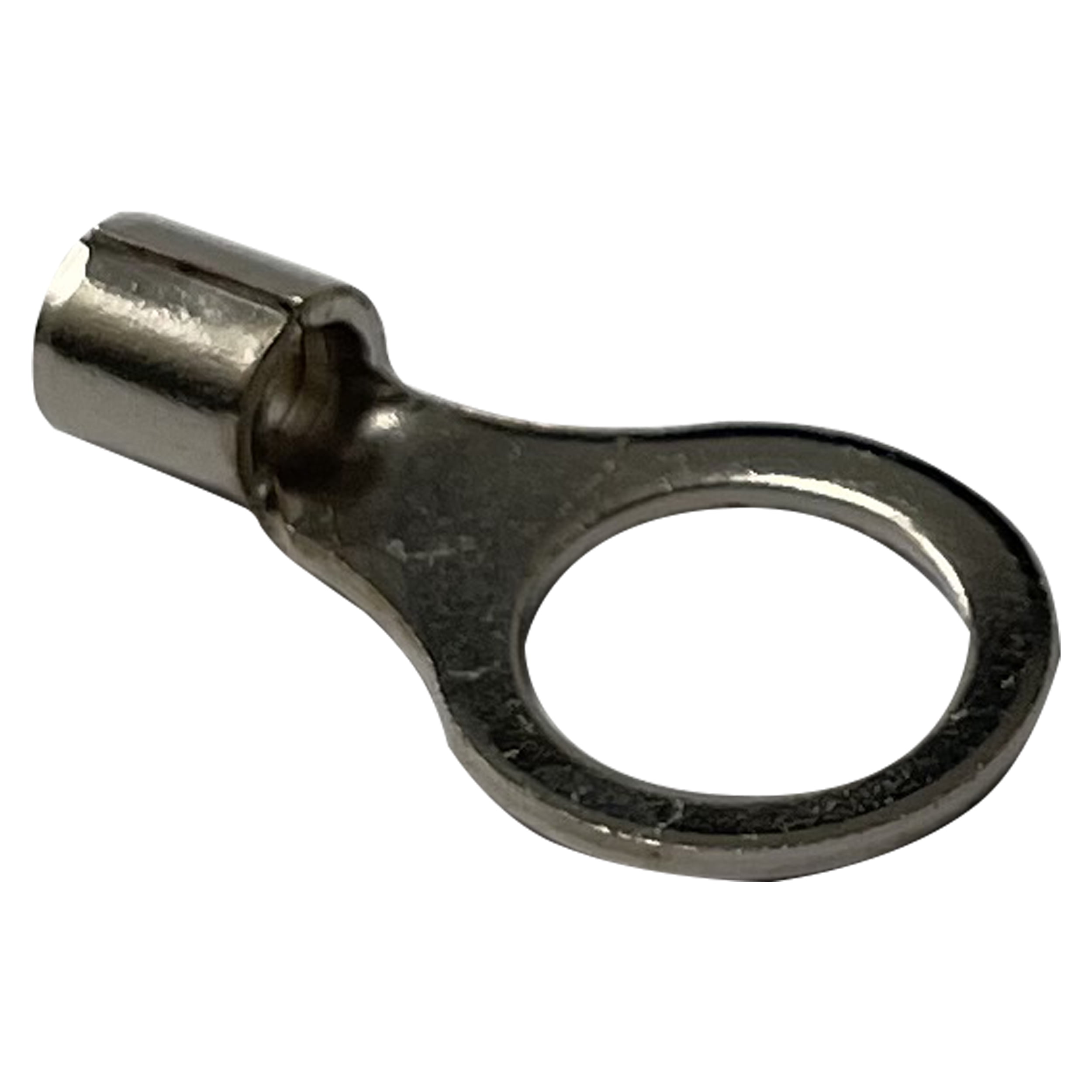 (100) High Temperature Non-Insulated Ring Connector 12-10 Gauge AWG 3/8" Stud Electrical Wire ...