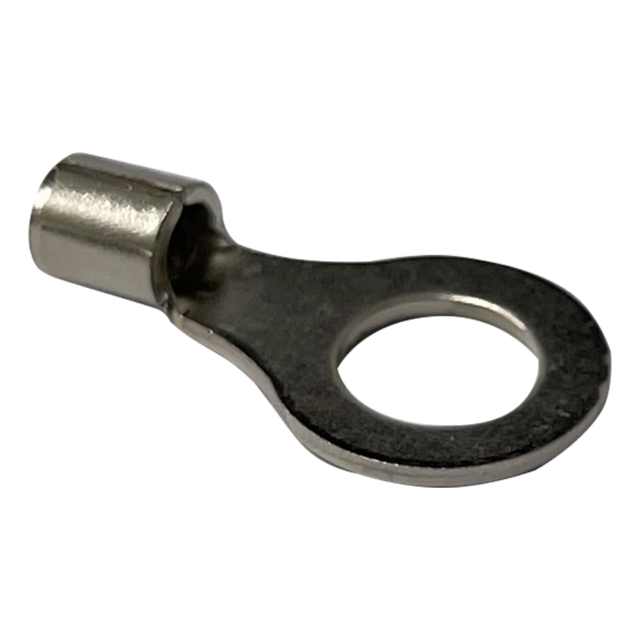 (100) High Temperature Non-Insulated Ring Connector 12-10 Gauge AWG 5/16" Stud Electrical Wire ...