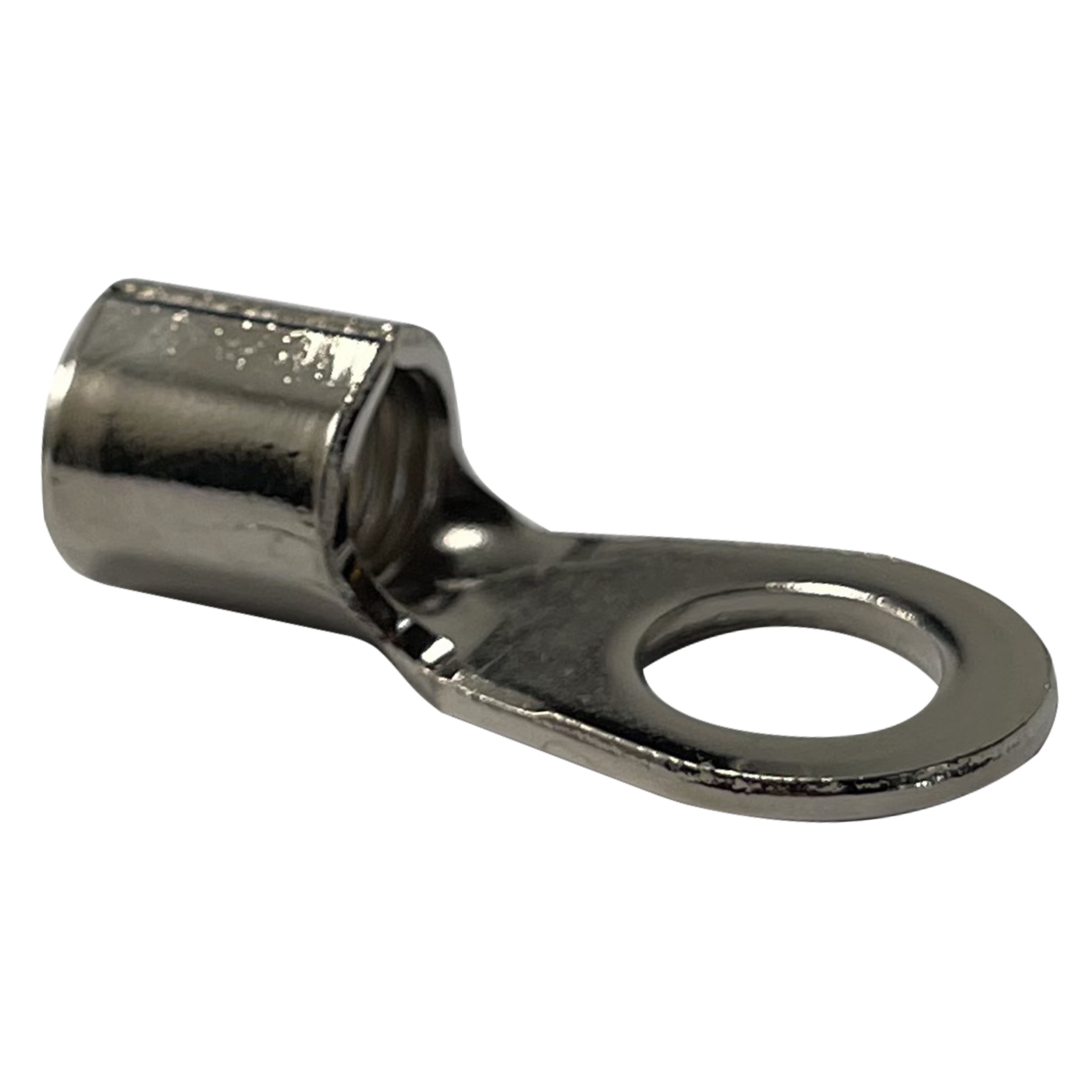 (100) High Temperature Non-Insulated Ring Connector 4 Gauge AWG 3/8" Stud Electrical Wire ...